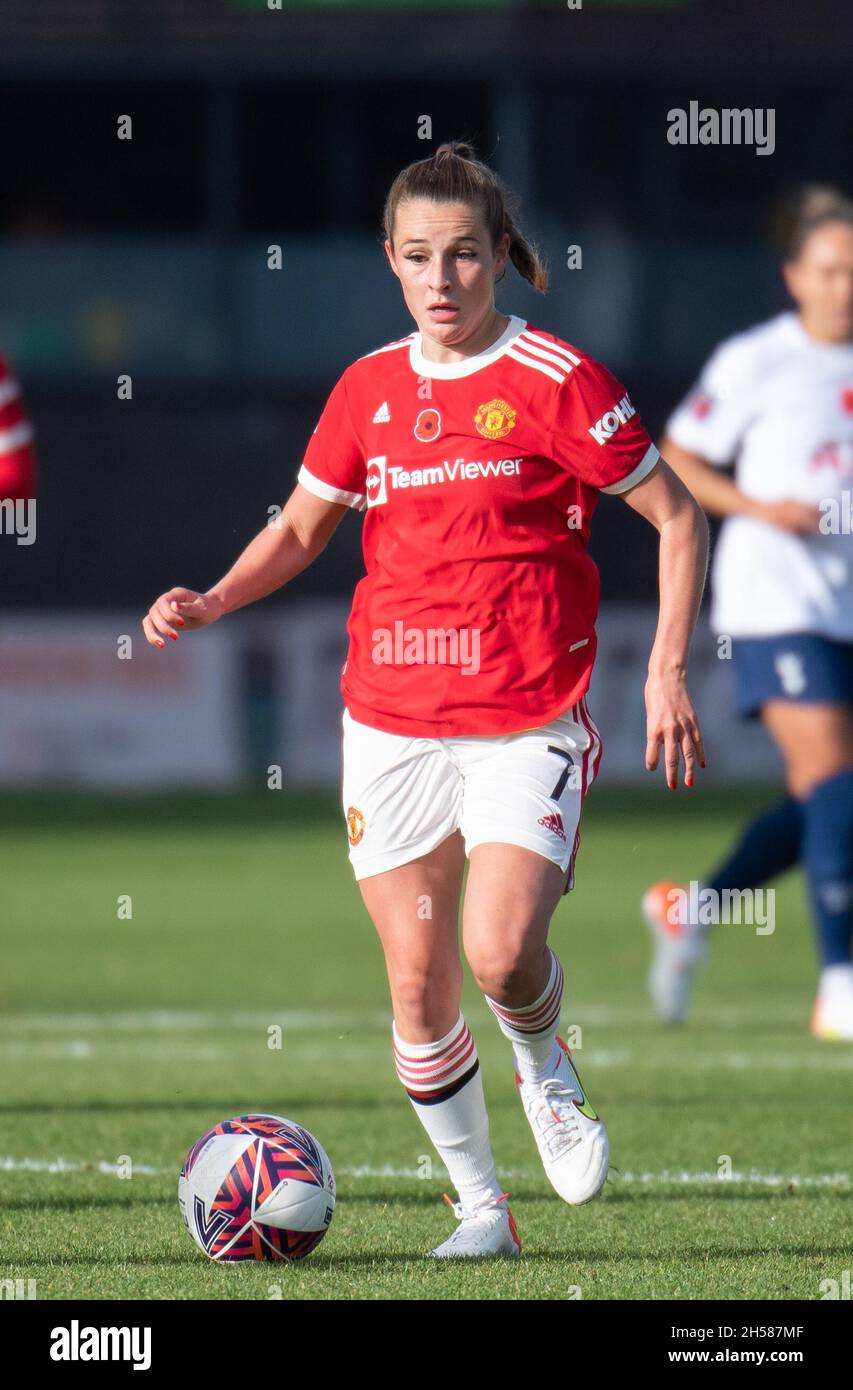 London, UK. 07th Nov, 2021. Manchester Utd Women Ella Toone during the ...