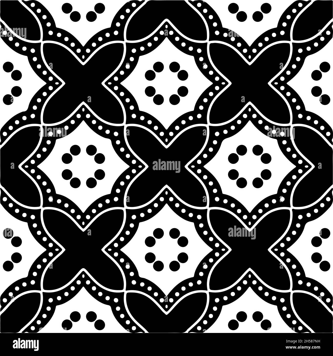 Vector seamless pattern. Modern stylish texture. Composition from ...