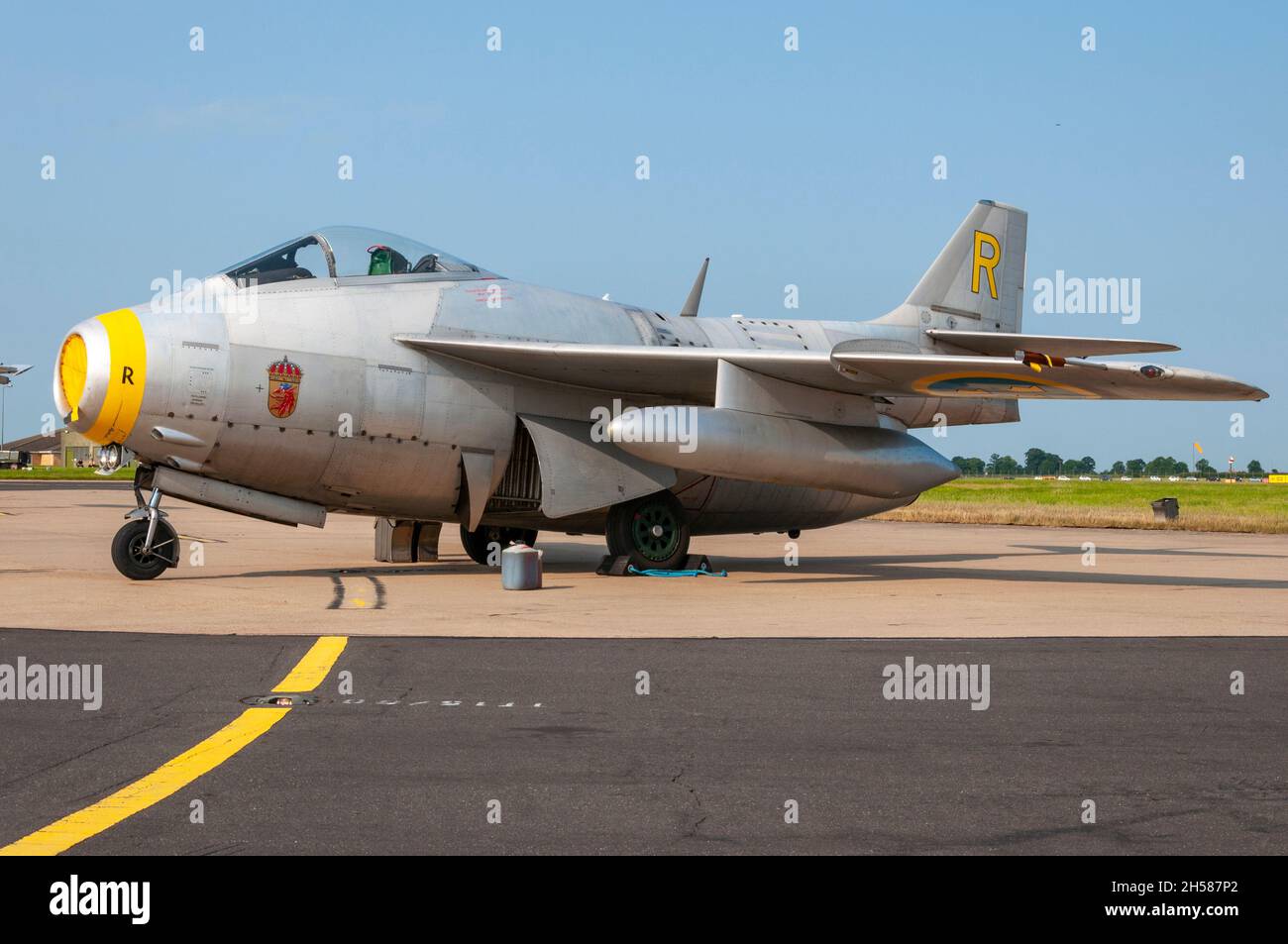 Saab J29 Tunnan, known as Flygande tunnan - The flying barrel - of the ...