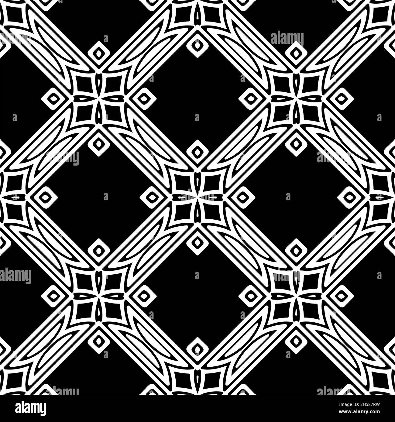 Vector seamless pattern. Modern stylish texture. Composition from ...