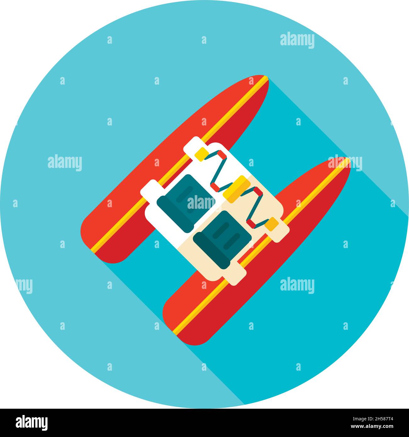 Pedal boat lake Stock Vector Images - Alamy