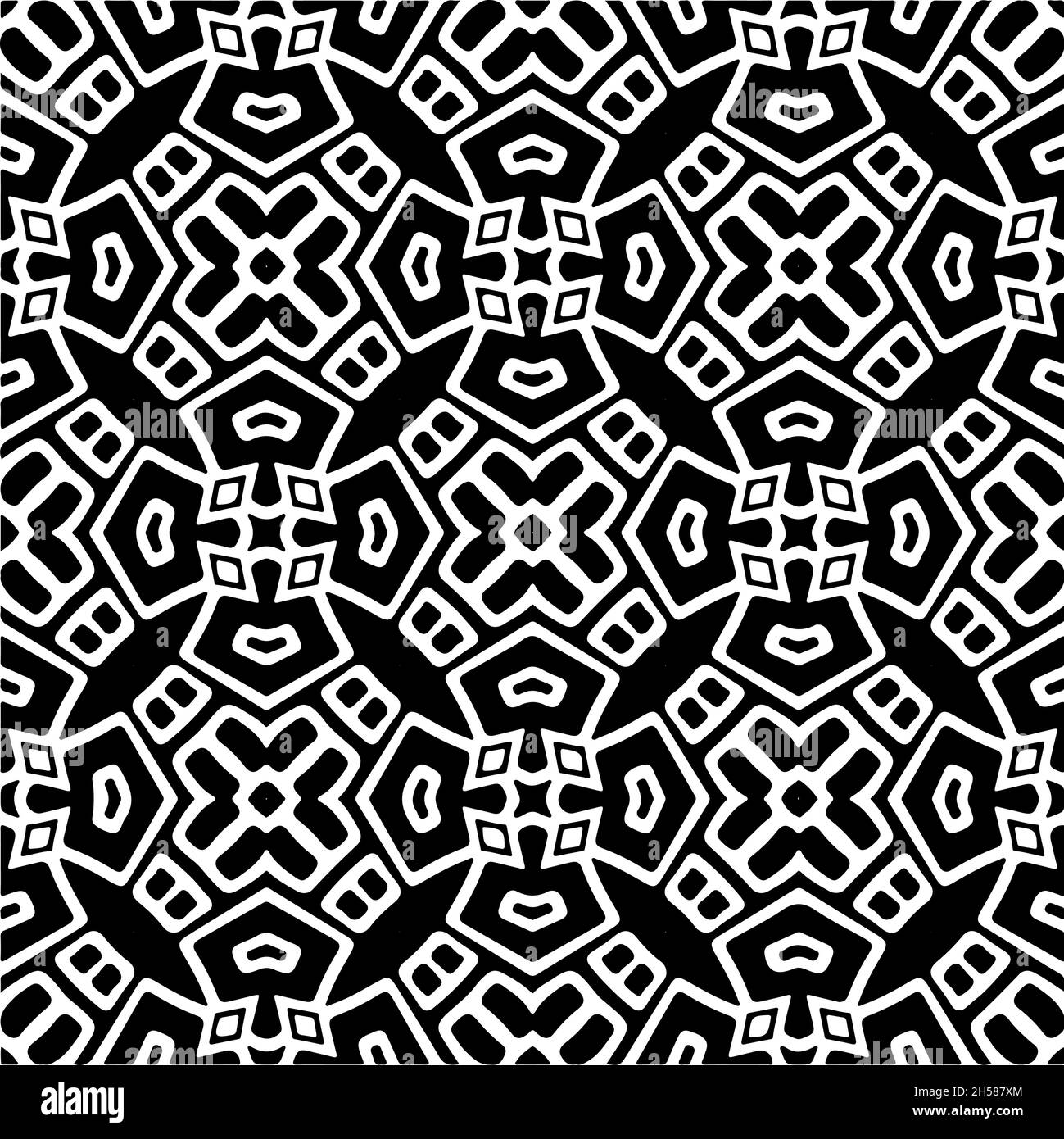 Vector seamless pattern. Modern stylish texture. Composition from ...