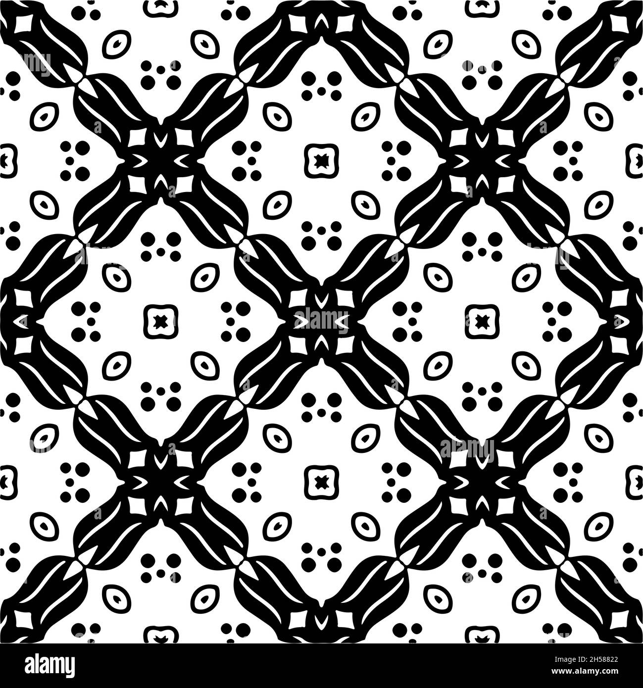 Vector seamless pattern. Modern stylish texture. Composition from ...