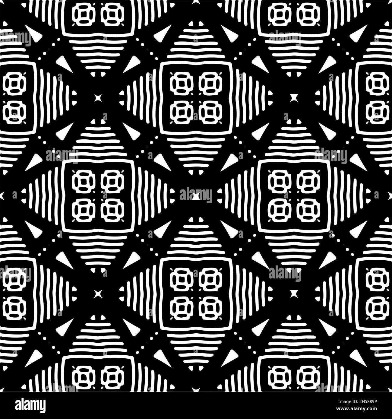 Vector seamless pattern. Modern stylish texture. Composition from ...