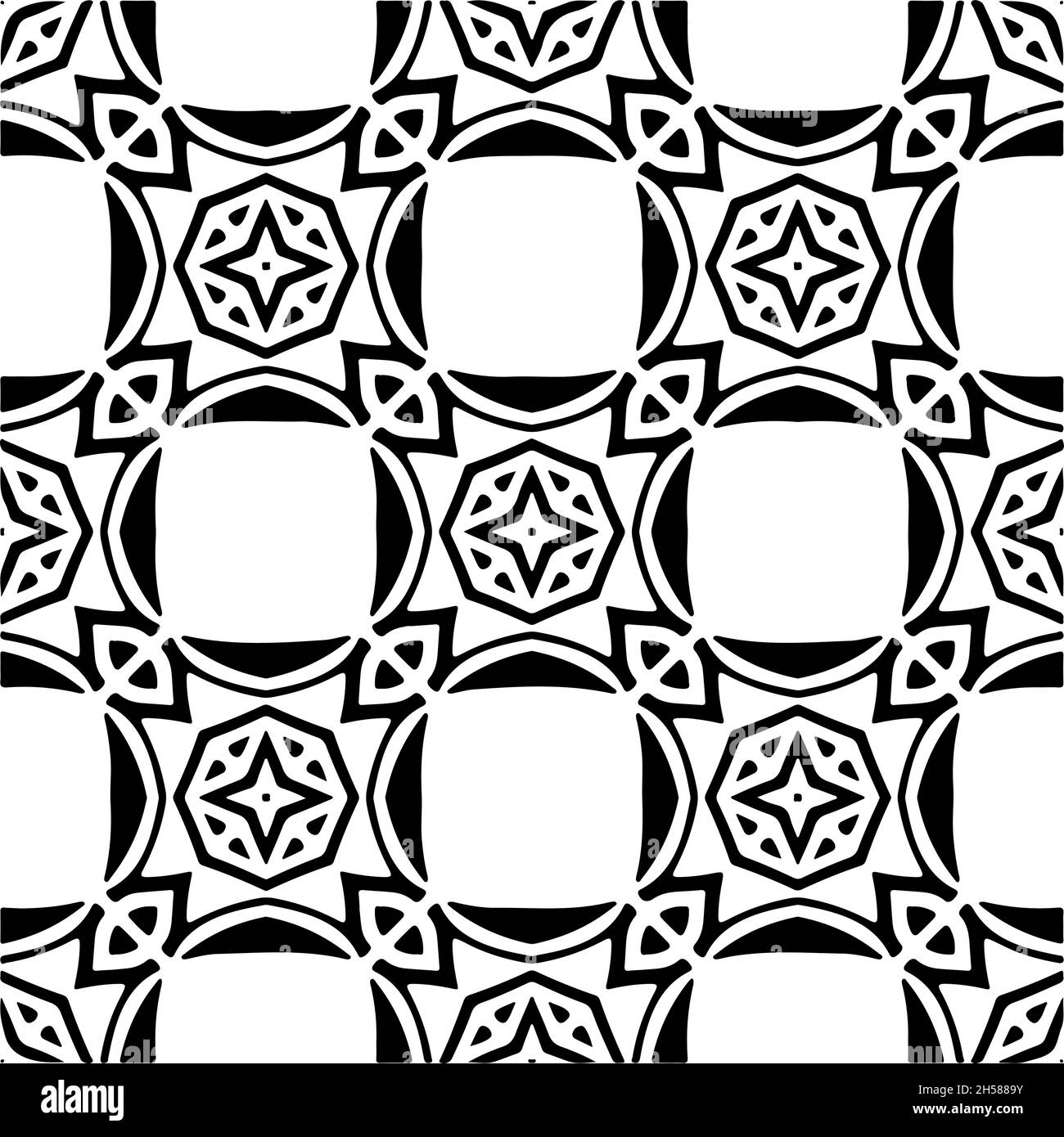 Vector seamless pattern. Modern stylish texture. Composition from ...