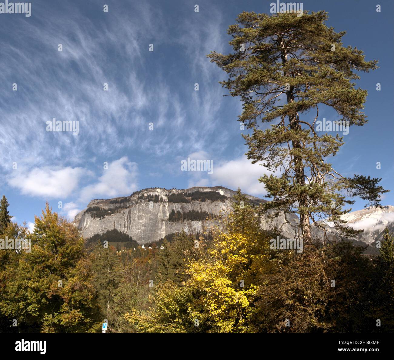 Peak near Flims, Grisons Stock Photo - Alamy