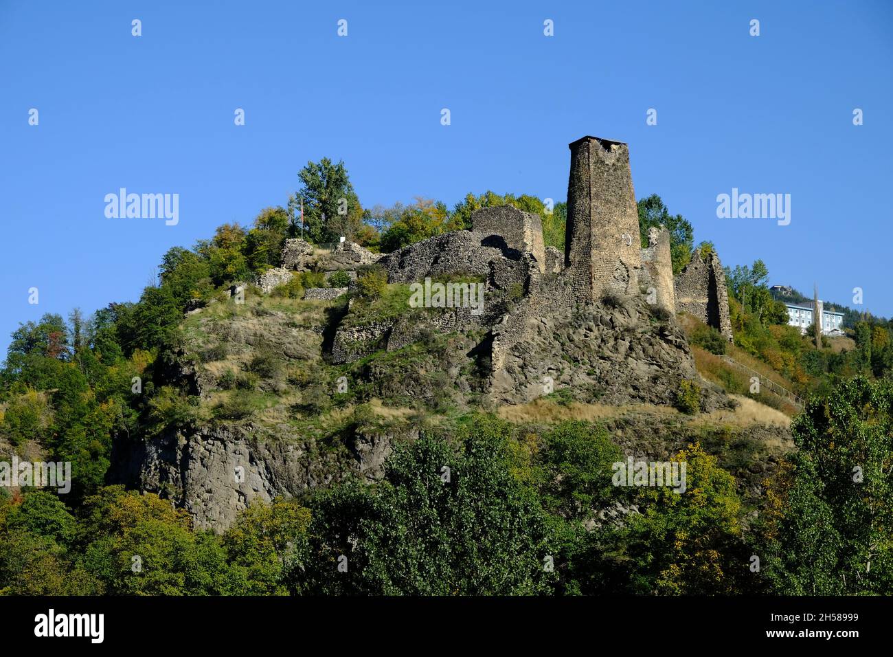 Historical castle in Şavşat district of Artvin province Stock Photo - Alamy