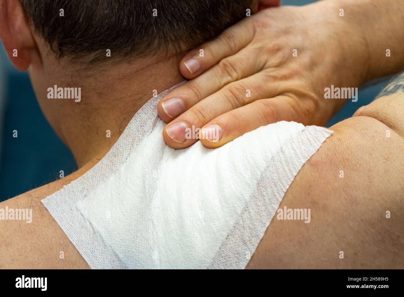 Red patch on neck hi-res stock photography and images - Alamy