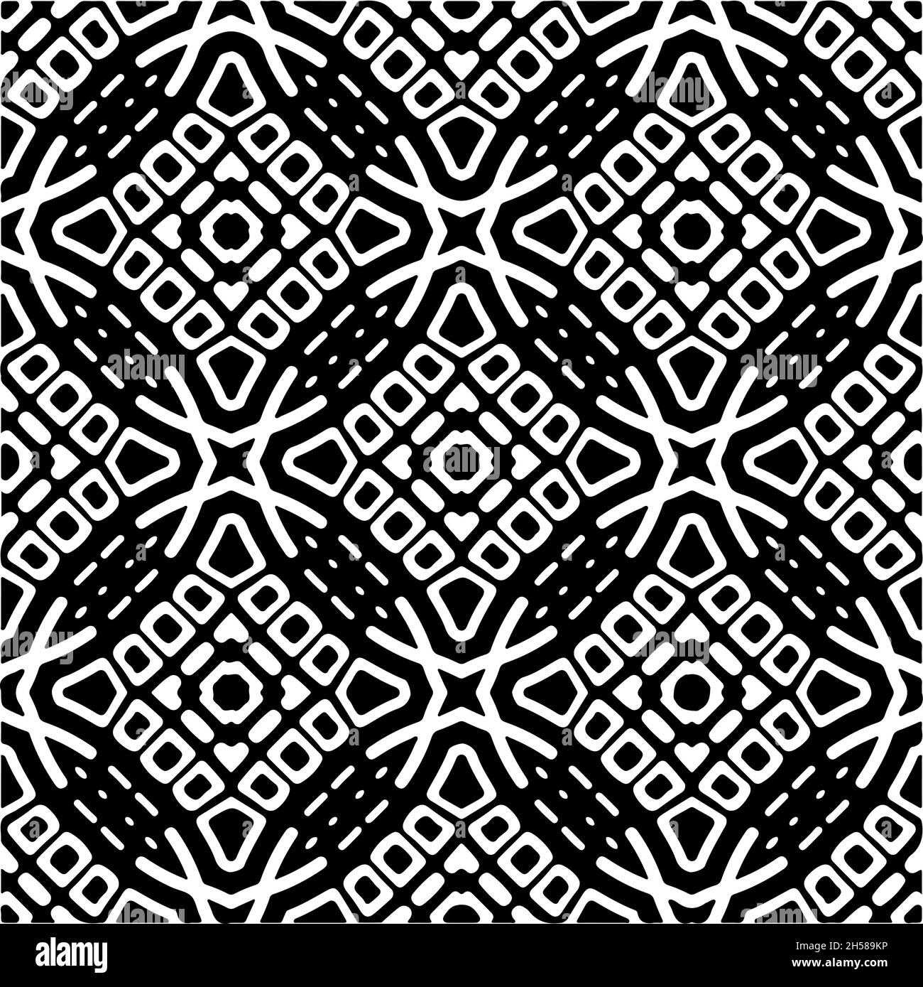 Vector seamless pattern. Modern stylish texture. Composition from ...