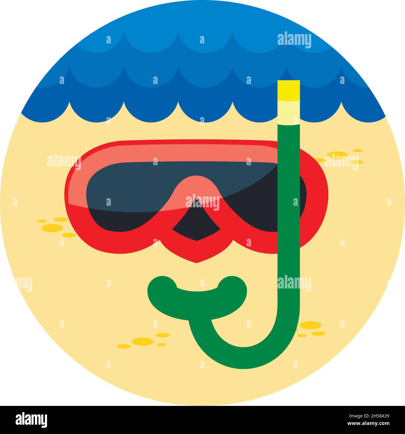 Underwater tube wave Stock Vector Images - Alamy