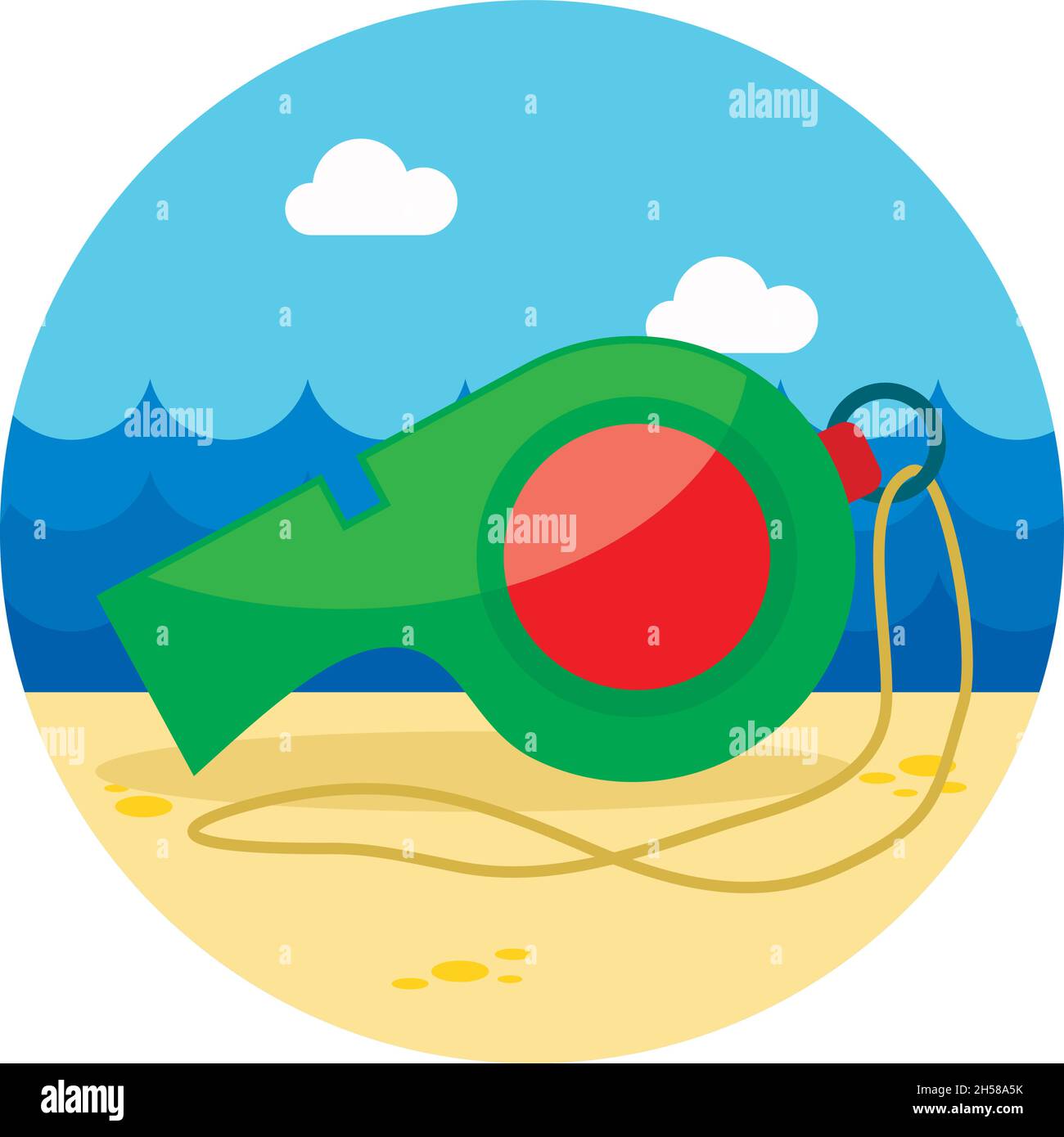Police beach Stock Vector Images - Alamy