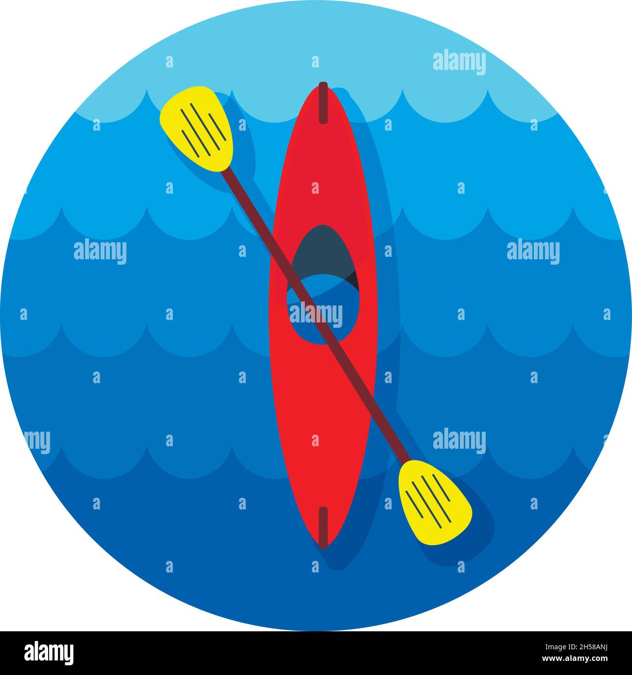 Kayak icon. Canoe vector. Beach. Summer. Summertime. Holiday. Vacation ...