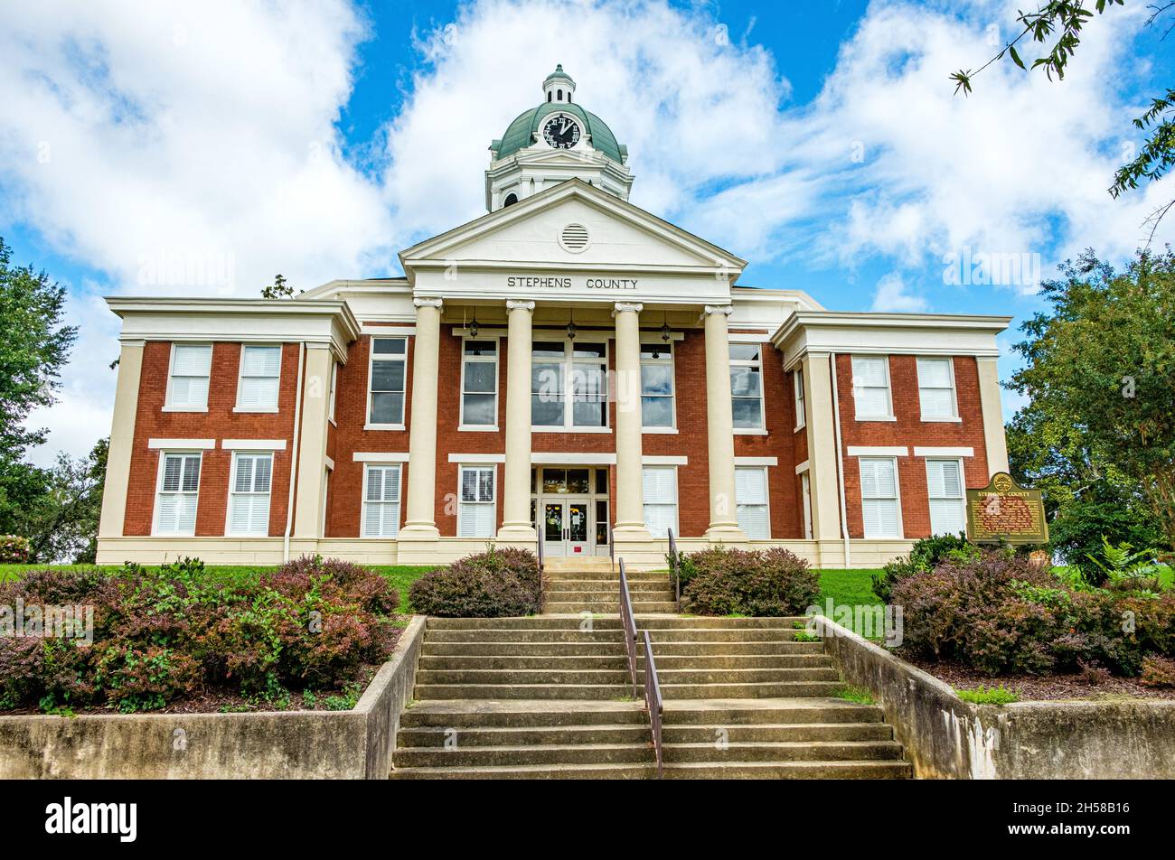Stephens County Courthouse, Courthouse Square, Toccoa, Georgia Stock ...