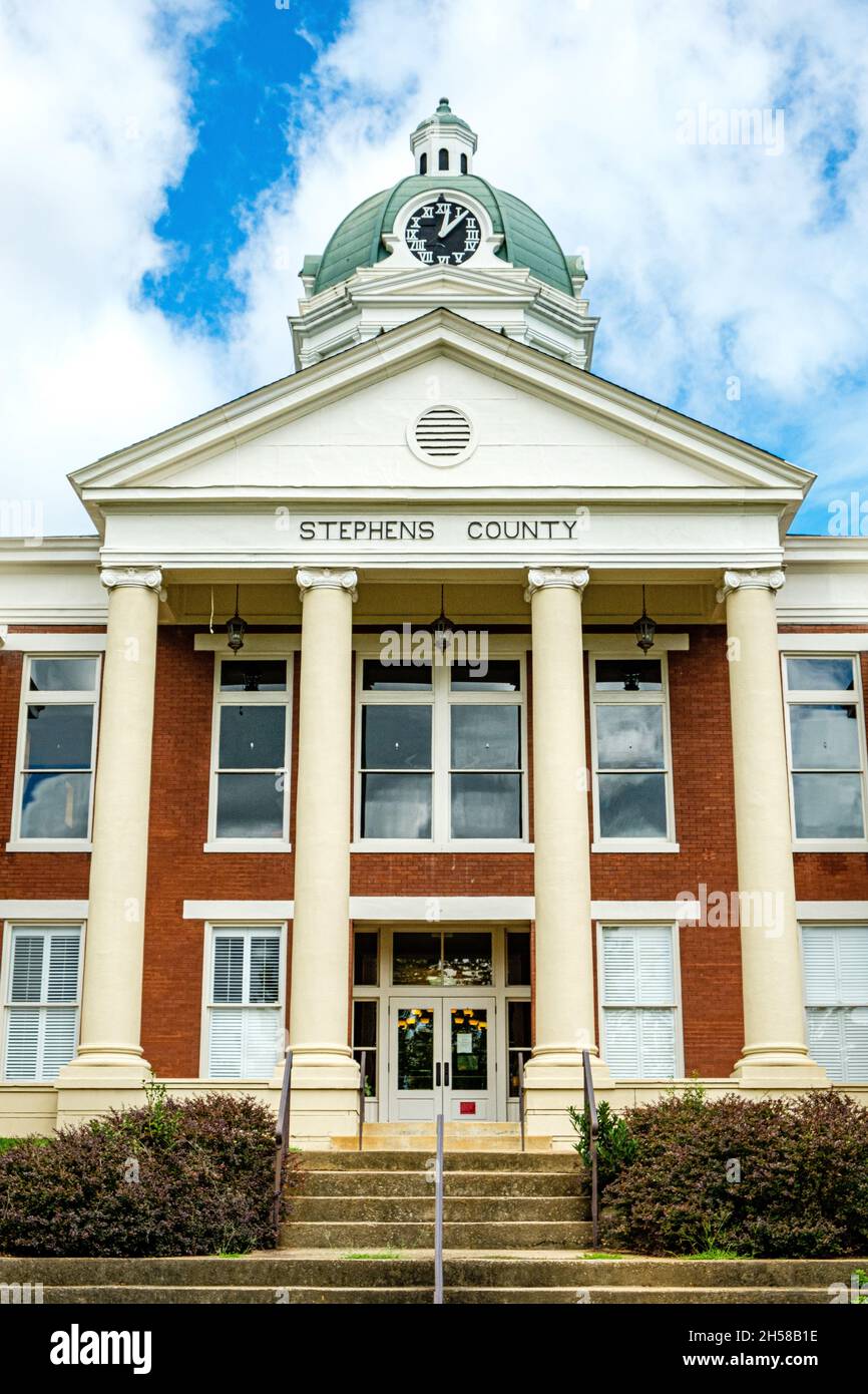 Stephens County Courthouse, Courthouse Square, Toccoa, Georgia Stock ...