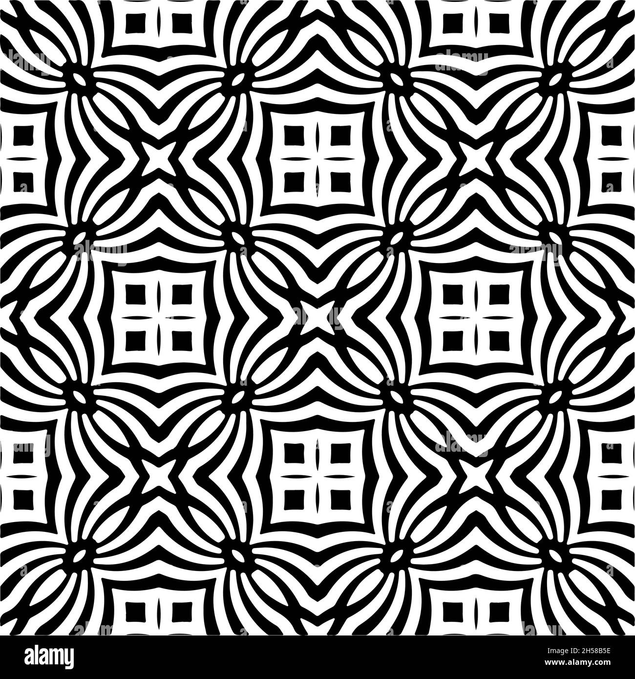 Vector seamless pattern. Modern stylish texture. Composition from ...