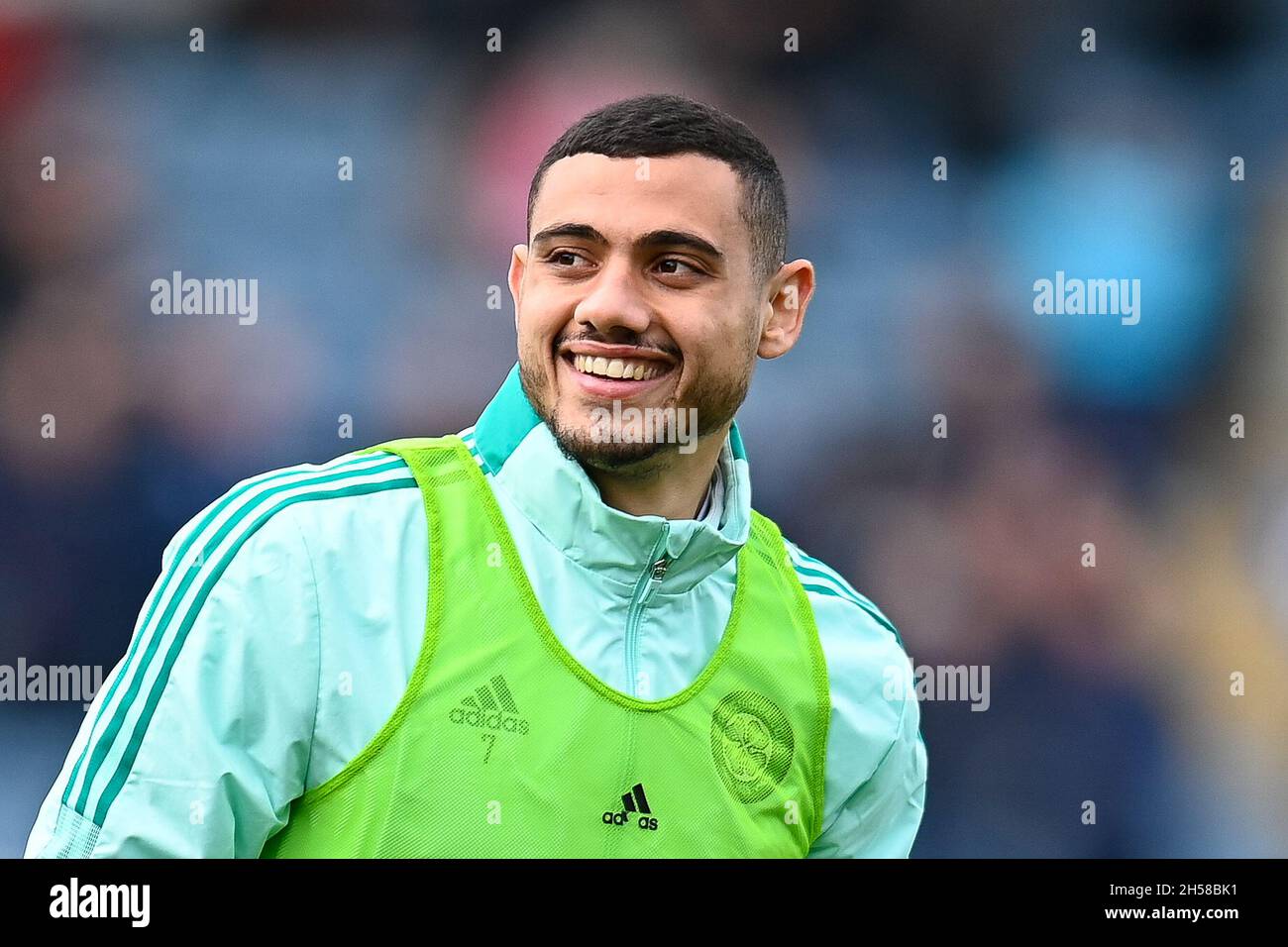 Celtic's Georgios Giakoumakis at half time during the Cinch Premiership ...