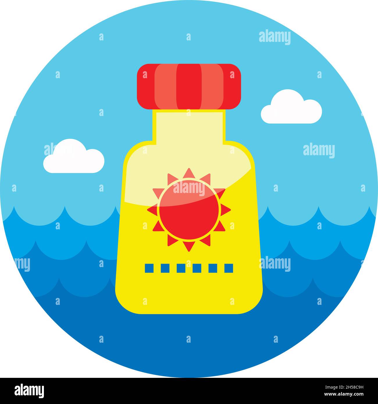 Sunscreen vector icon. Beach. Summer. Summertime. Vacation, eps 10 ...