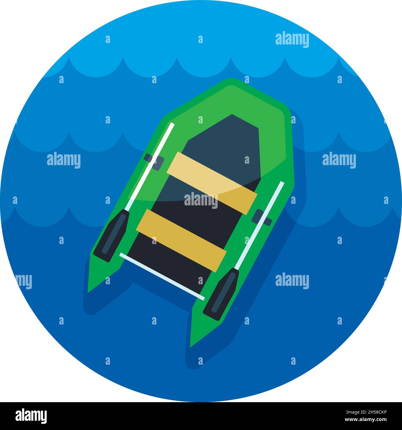 Inflatable boat vector icon. Beach. Summer. Summertime. Vacation, eps ...