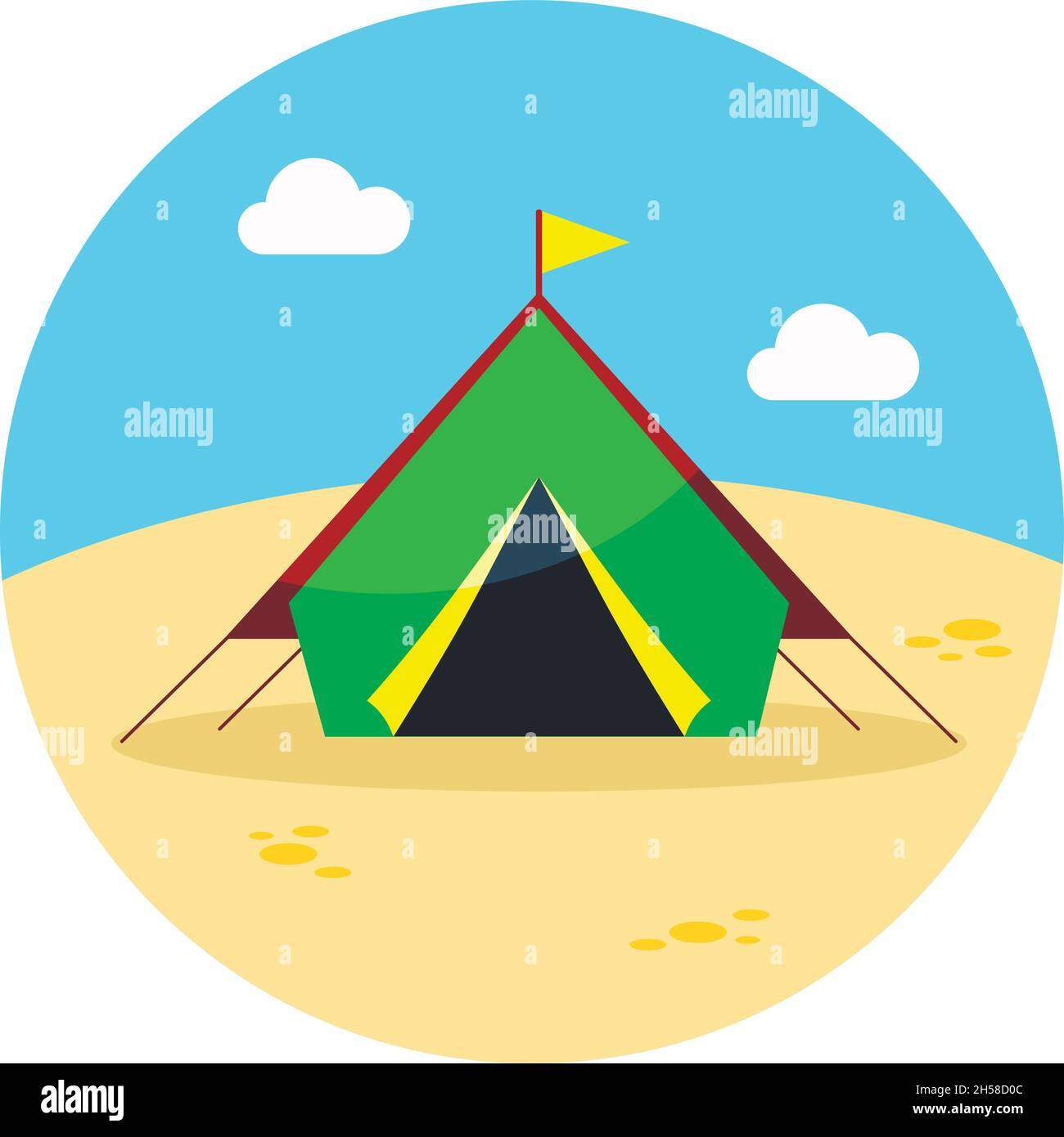 Tent vector icon. Beach. Summer. Summertime. Vacation, eps 10 Stock ...