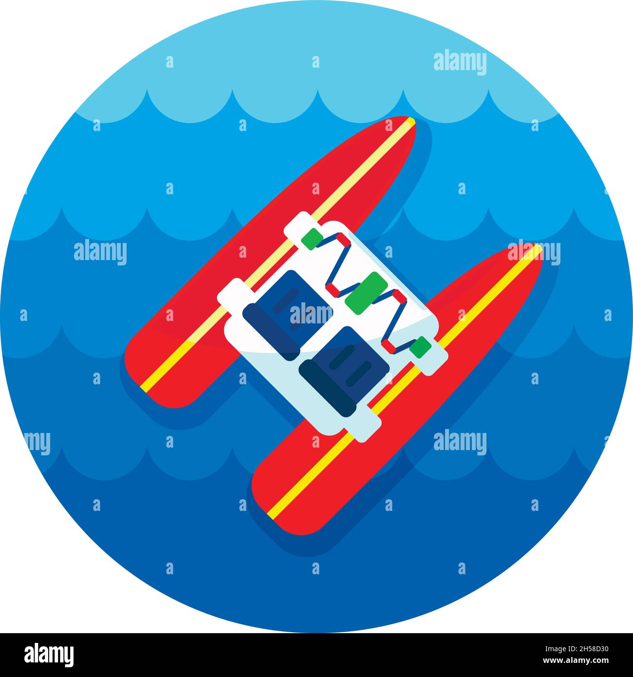 Pedalo pedal boat Cut Out Stock Images & Pictures - Alamy