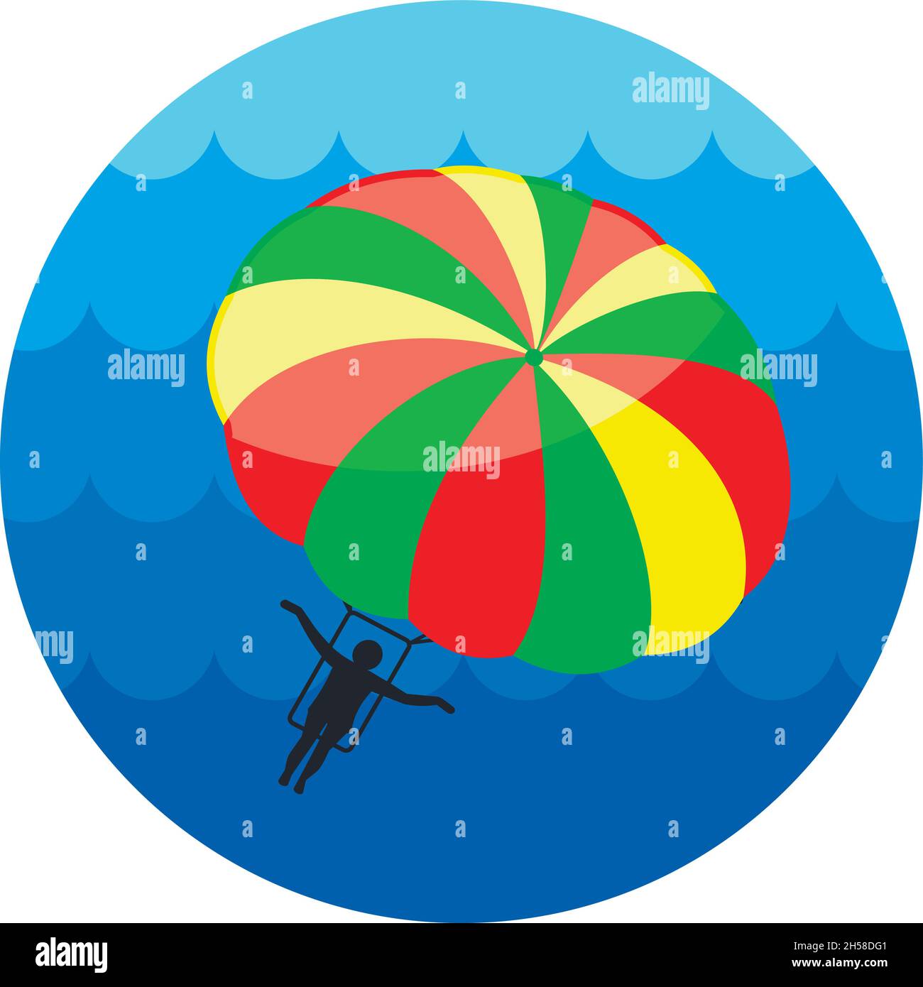 Parasailing Vector Vectors High Resolution Stock Photography and Images ...