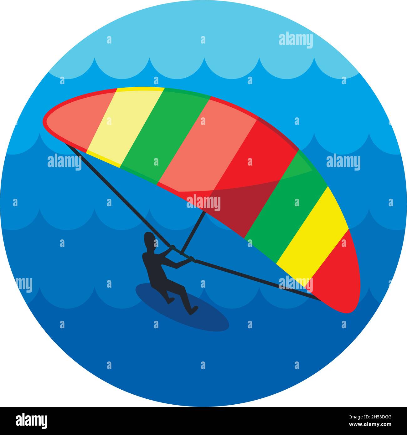 Flying surfer Stock Vector Images - Alamy