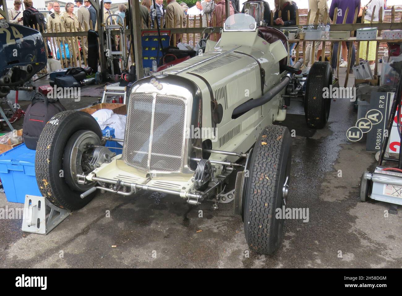 1935 ERA R7B driven by Julian Wilton at Goodwood 2021, in the Festival ...