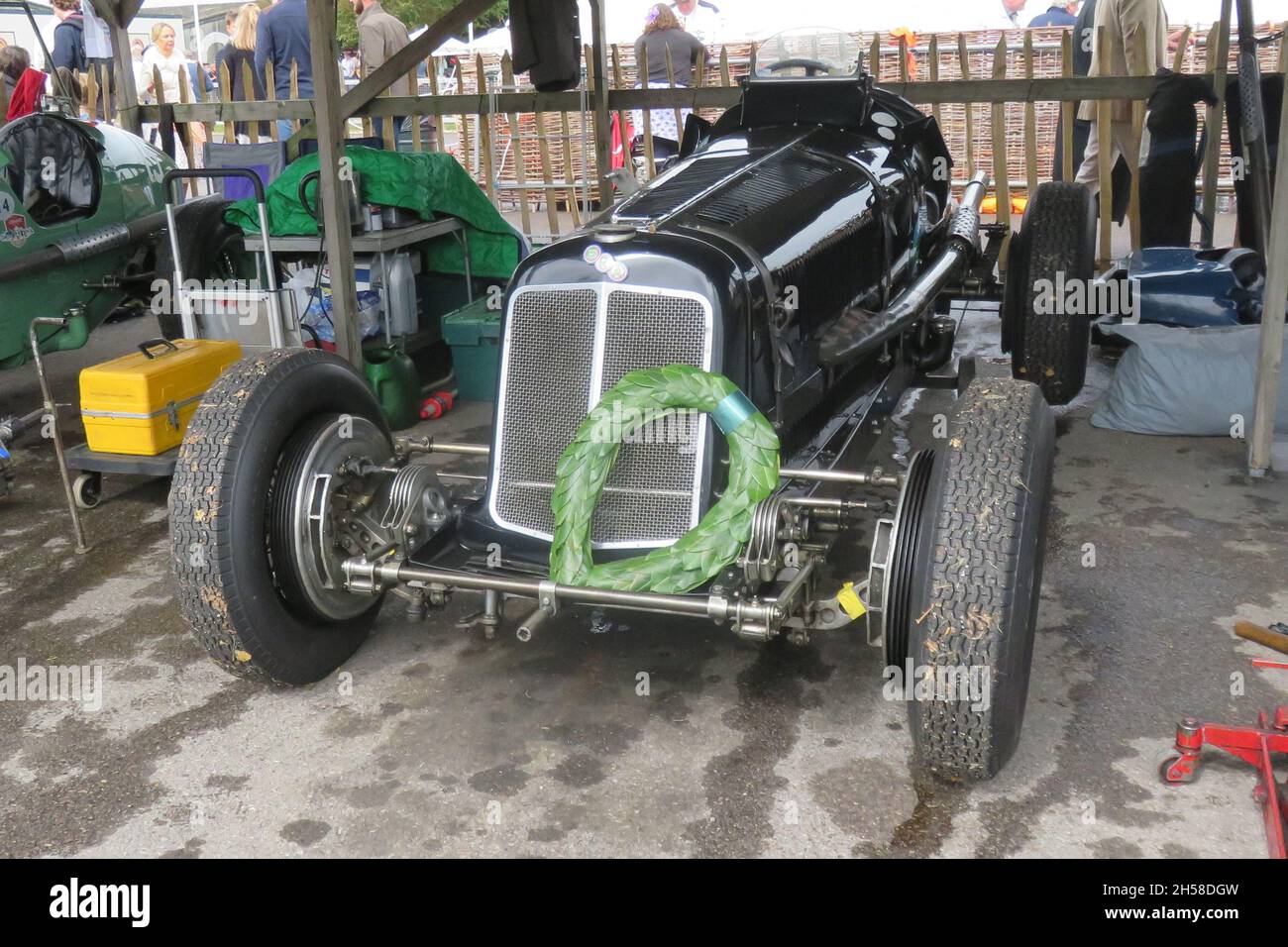 The second place 1936 ERA R1B at Goodwood 2021, driven by Michael Gans ...