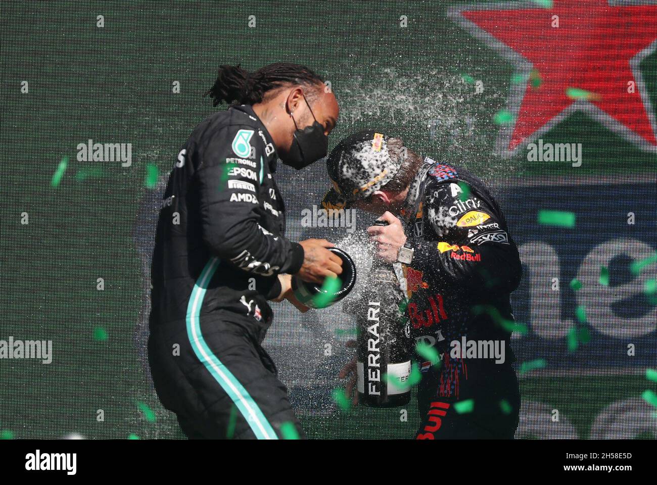 Lewis hamilton podium 2021 hi-res stock photography and images - Alamy