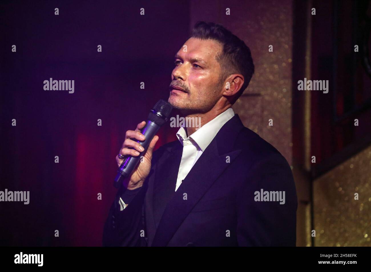 John Partridge seen on stage at Proud's Cabaret All Stars in London ...