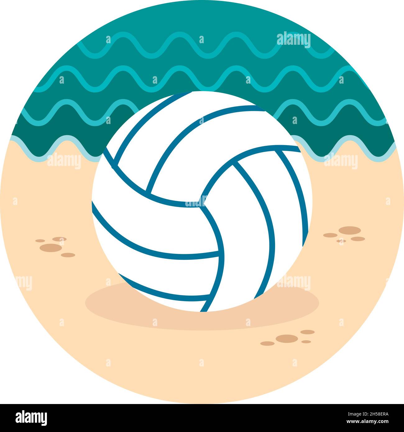 Beach Volleyball Vector