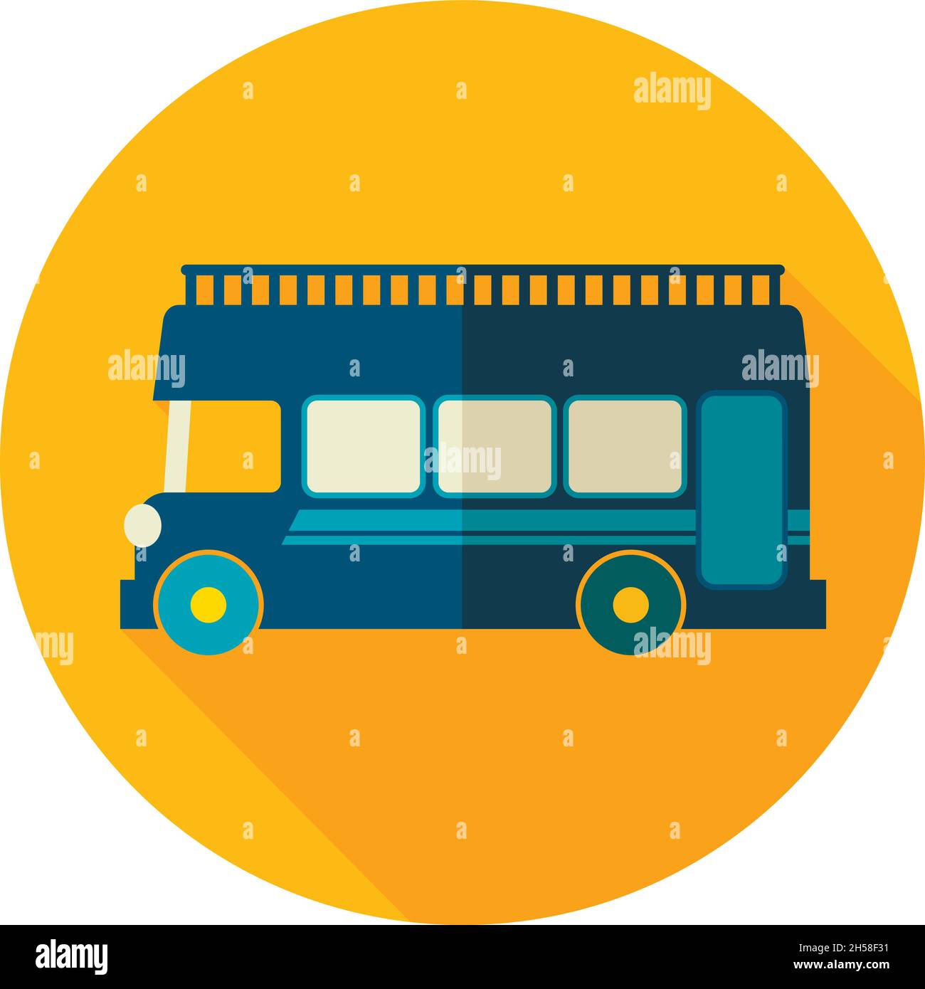 Open top bus tour london Stock Vector Images - Alamy
