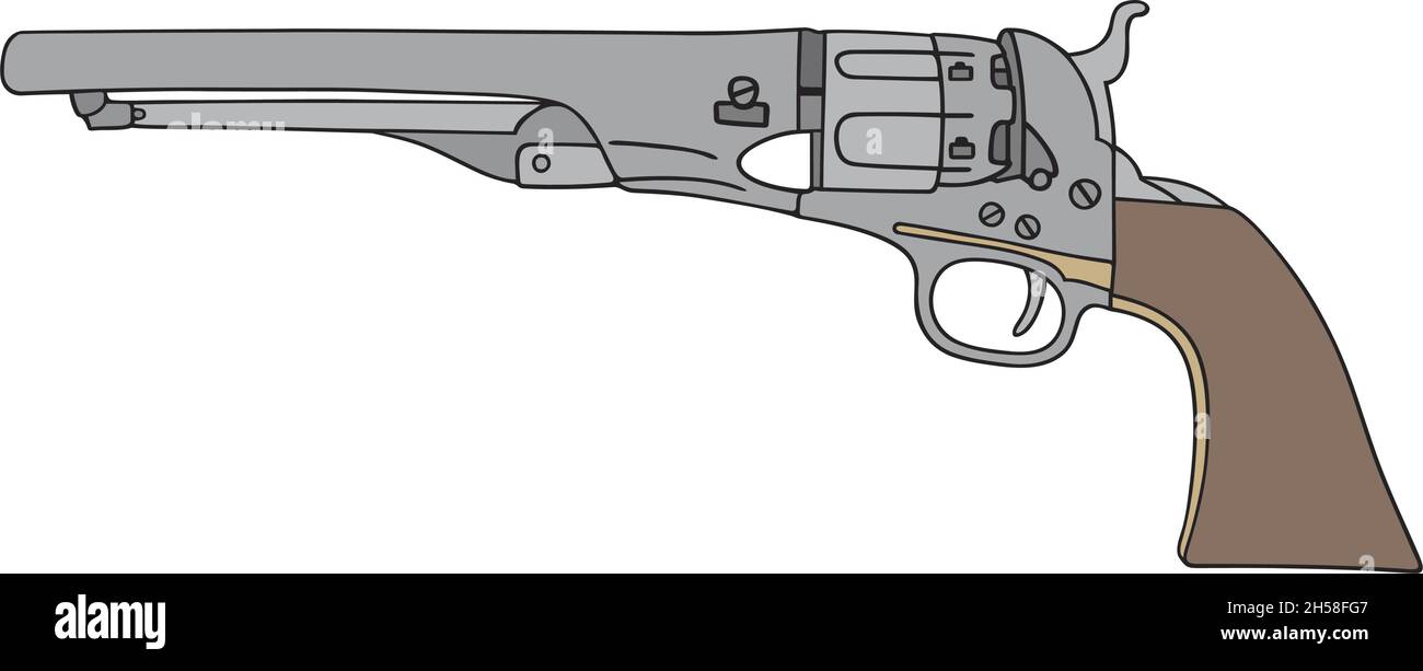 Colt Revolver Drawing