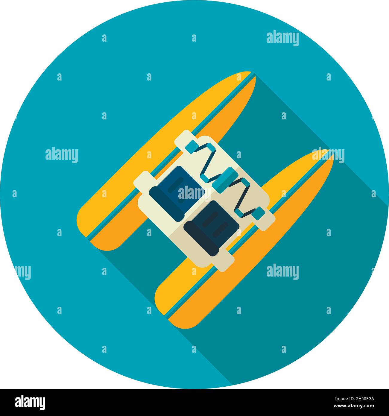 Pedalo boat beach vector icon. Beach. Summer. Summertime. Holiday ...