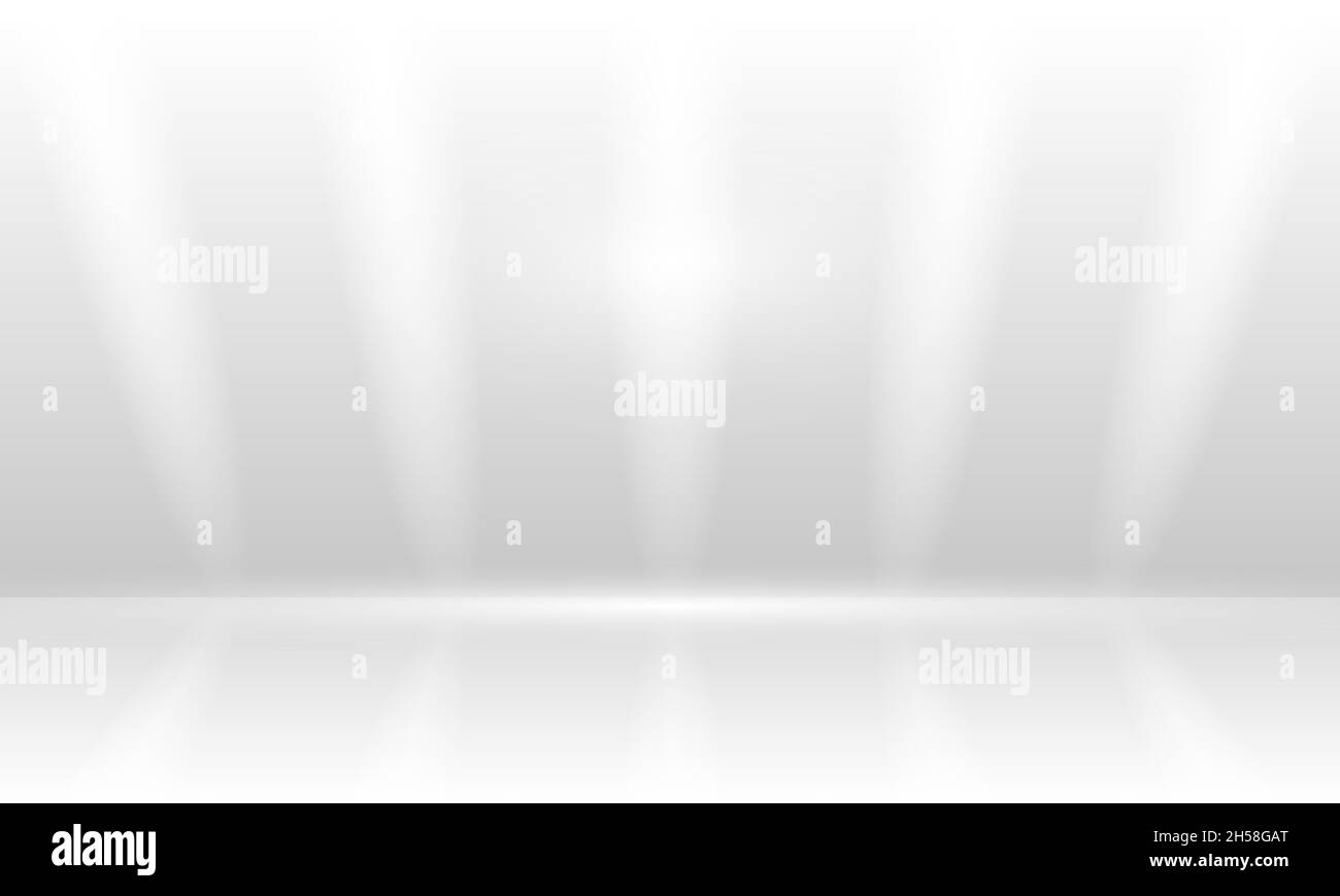 Empty 3d white studio room background to display your products. Clean ...