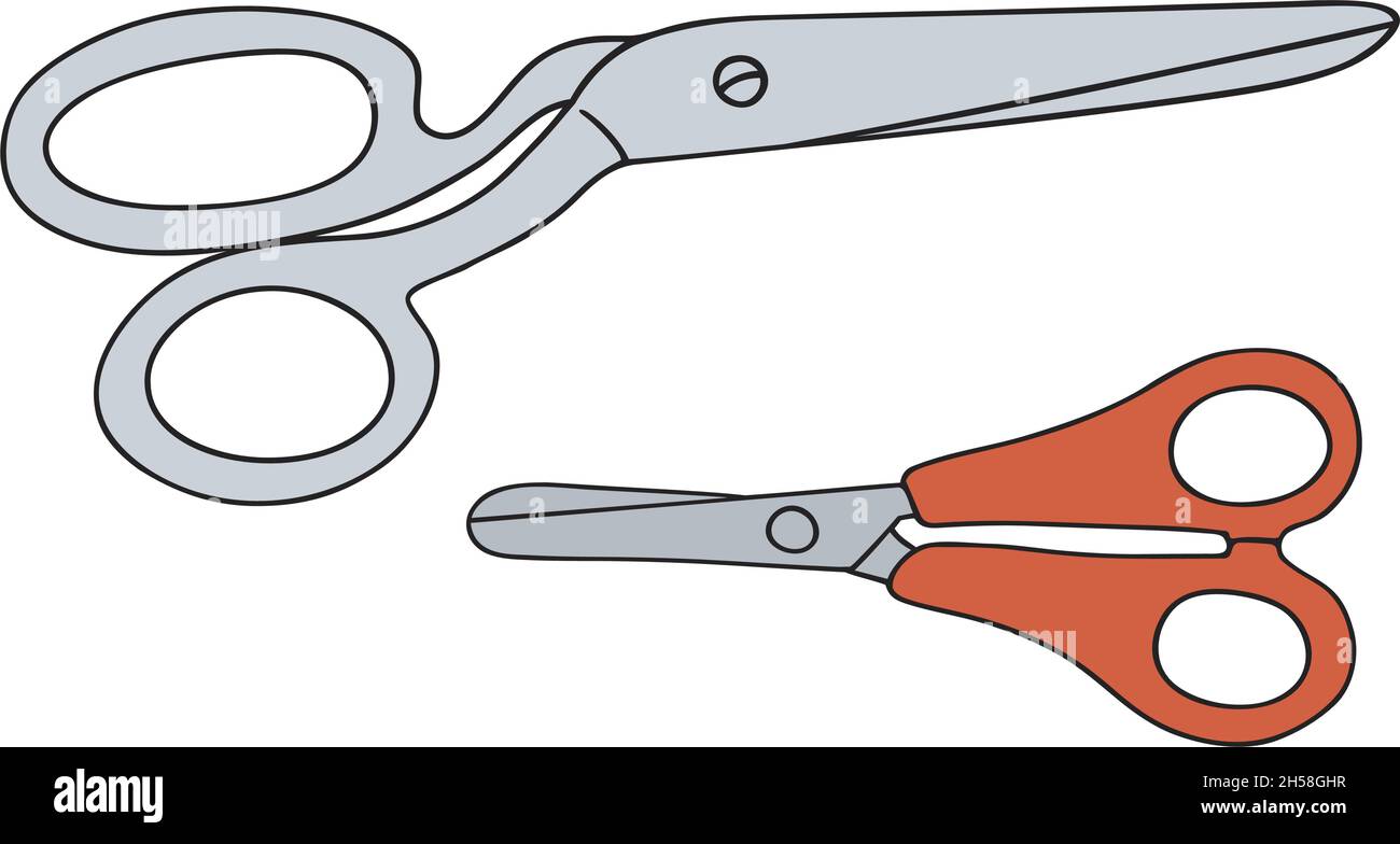 Kids safety scissors Stock Vector Images - Alamy