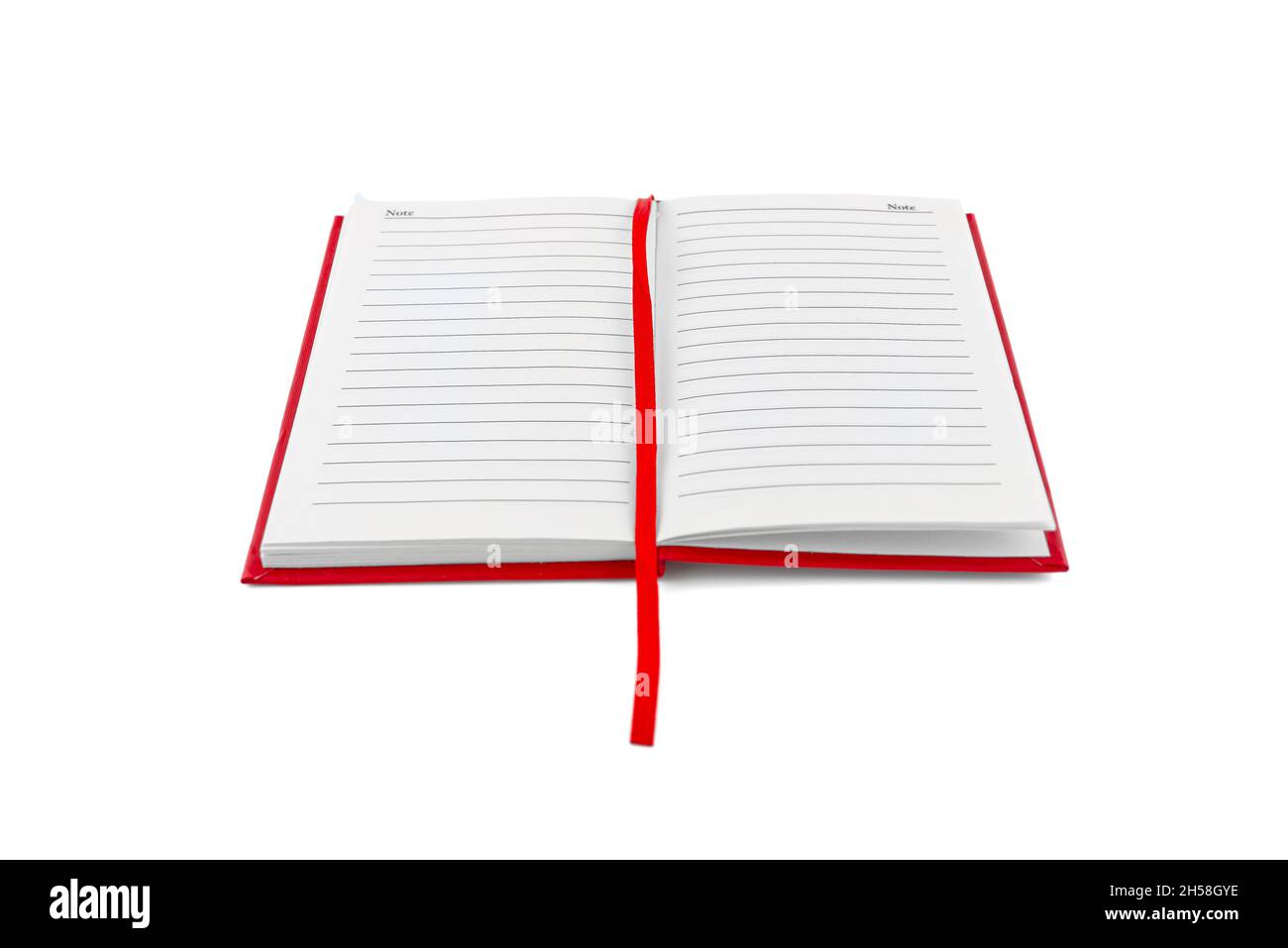 Red Open Notebook