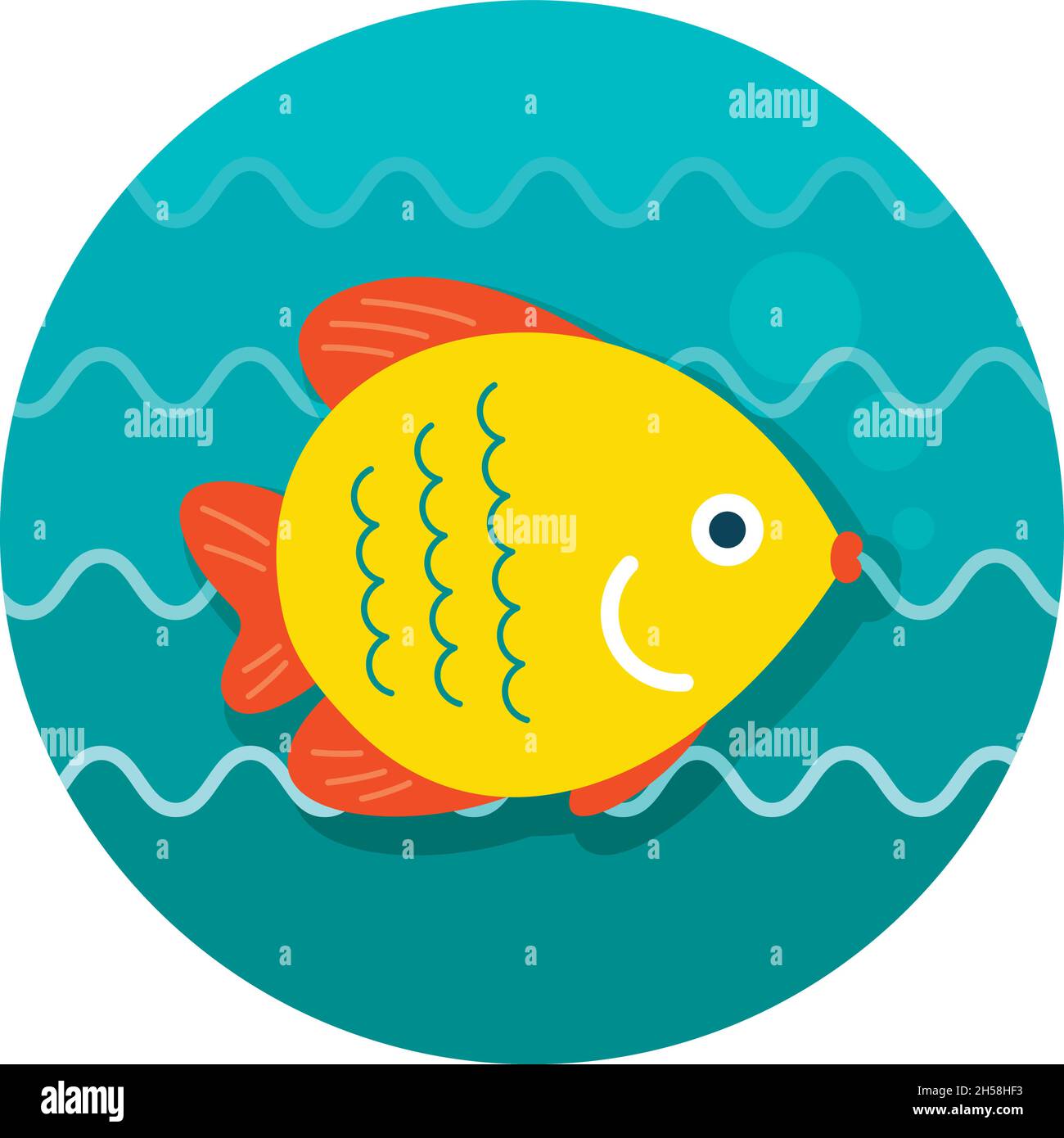 Fish vector icon. Beach. Summer. Summertime. Holiday. Vacation, eps 10 ...