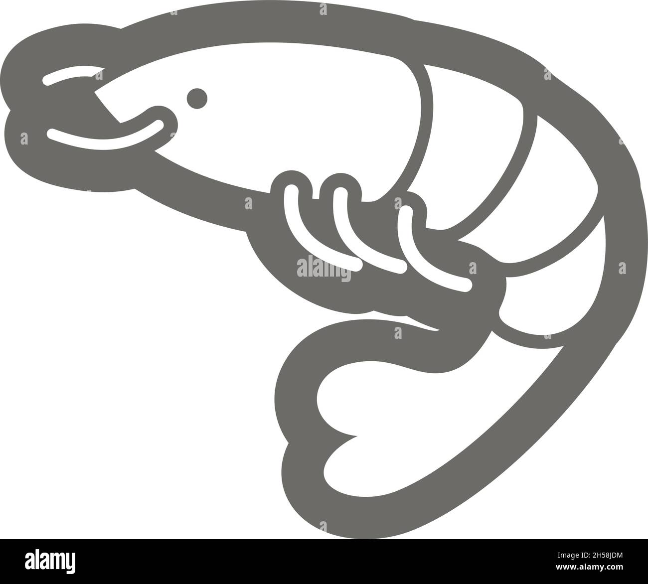 Shrimp outline icon. Prawn vector. Beach. Summer. Summertime. Holiday ...