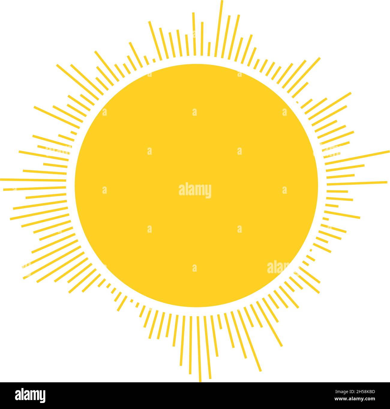 abstract sun logo template with different rays, geometric shapes design ...