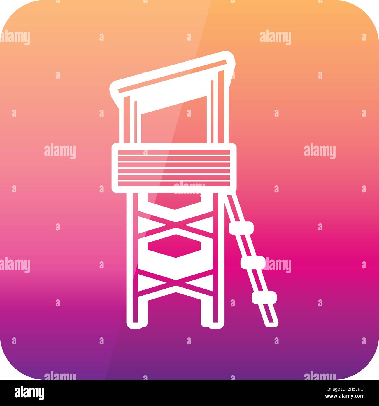 Lifeguard observation Cut Out Stock Images & Pictures - Alamy