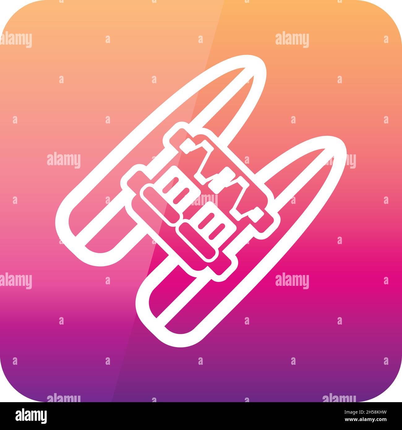 Pedalo boat beach outline vector icon. Beach. Summer. Summertime ...