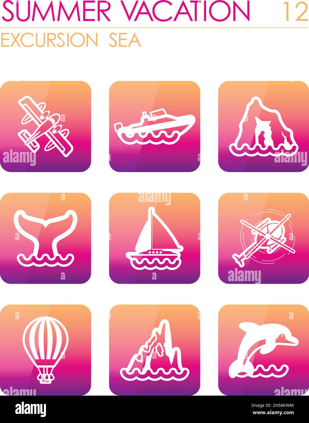 Helicopter island Stock Vector Images - Alamy