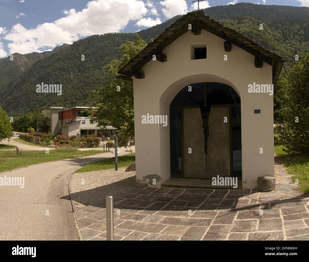 Chapel in Lostallo, Grisons in Switzerland Stock Photo - Alamy