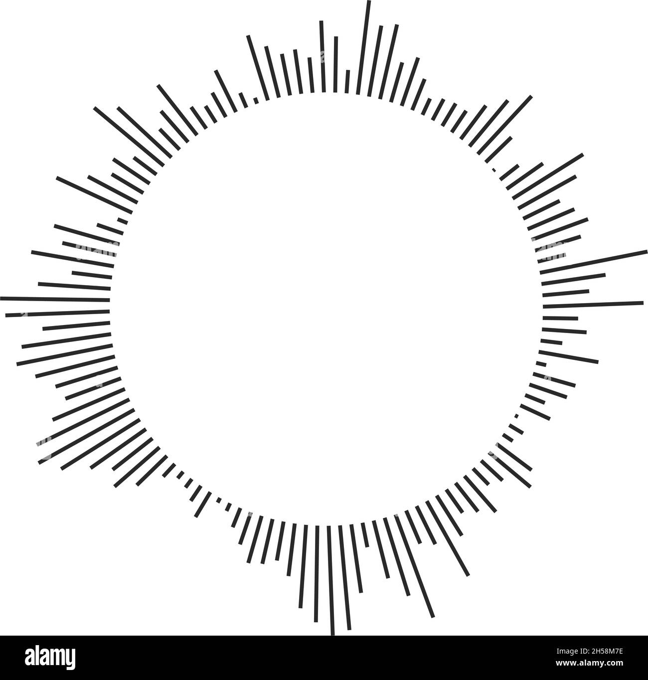 Burst, beams, rays geometric design circles. Vector illustration ...