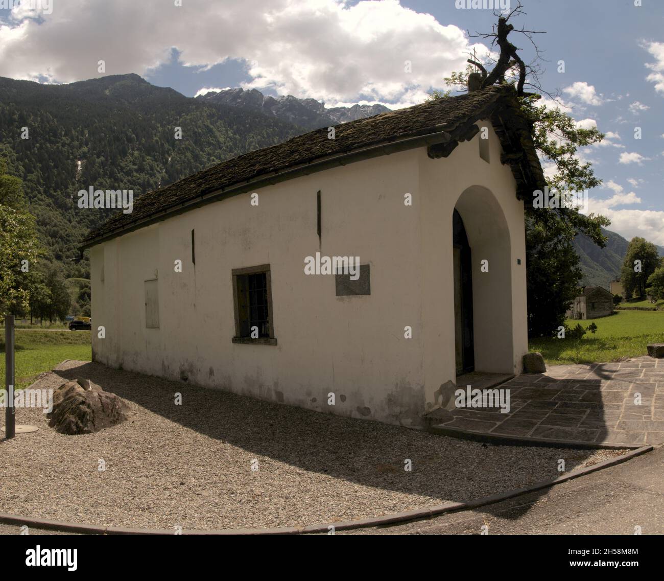 Chapel in Lostallo, Grisons in Switzerland Stock Photo - Alamy