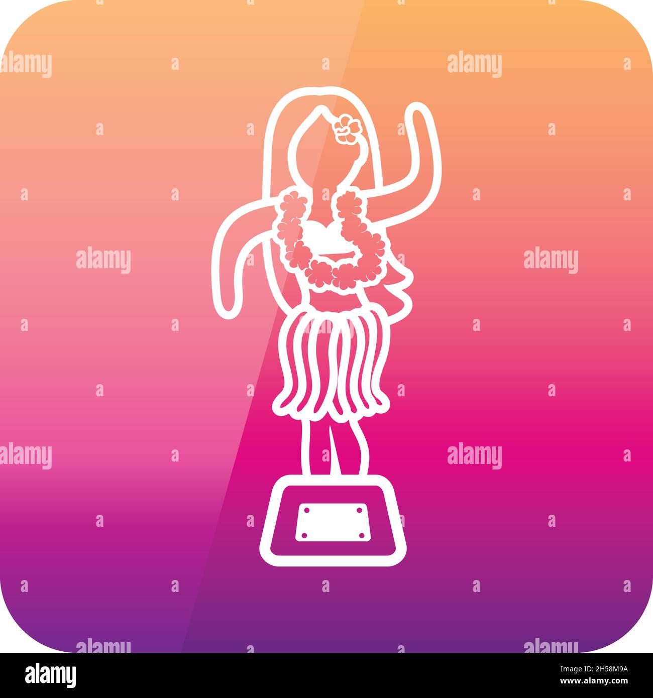 Hula dancer hawaii Stock Vector Images - Alamy