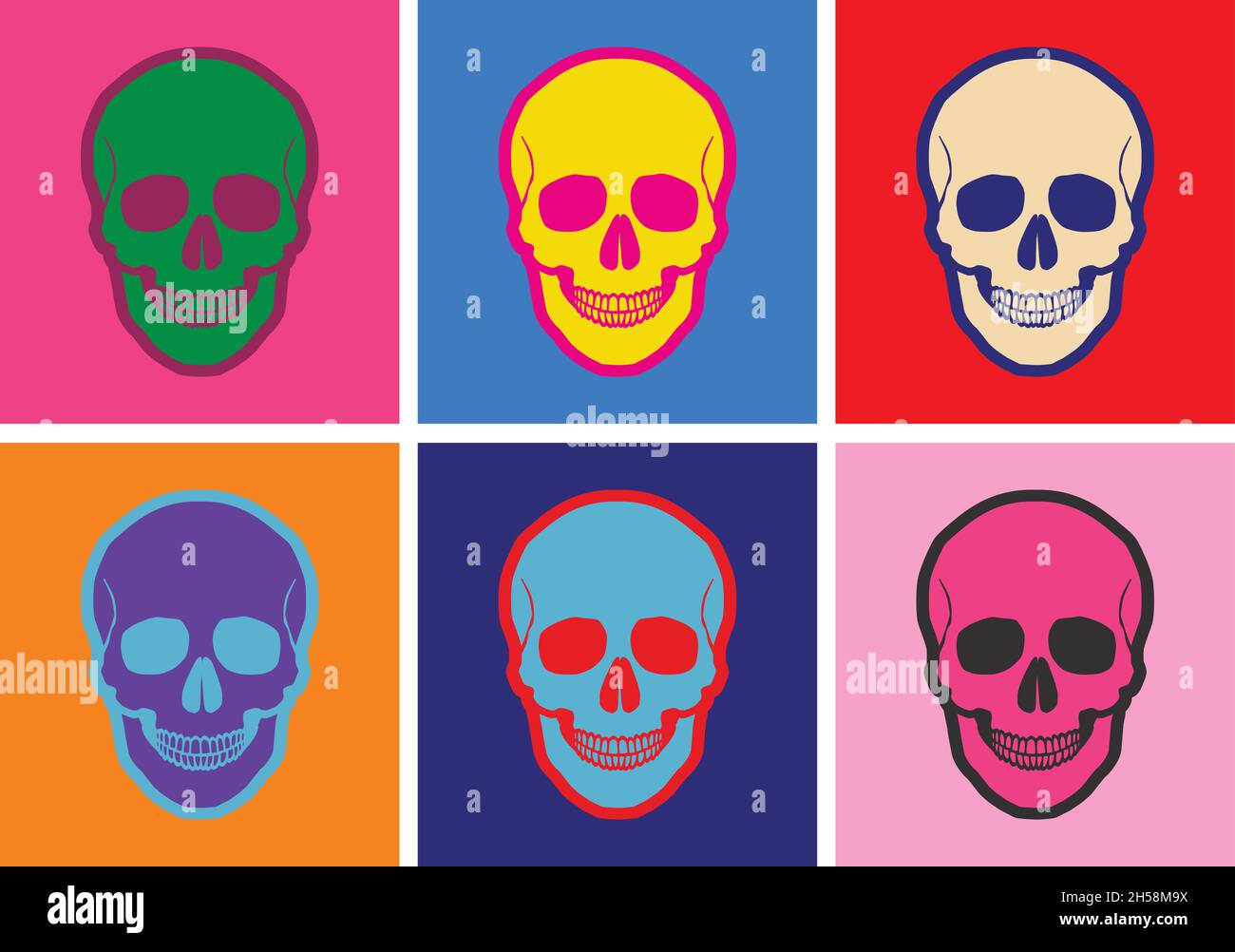 Hand Drawn Human Skull. Hand Drawn Sketch Vector illustration Stock ...