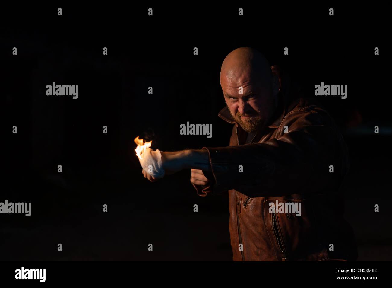 Burning fist hi-res stock photography and images - Alamy