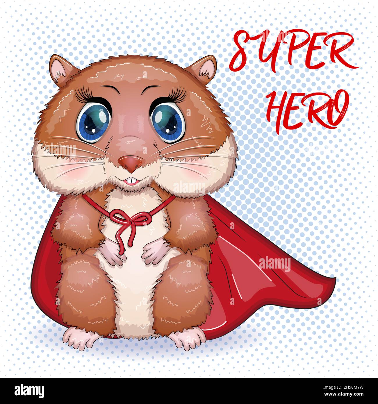 Superhero hamster. Cute hamster superhero, hamster cartoon characters ...